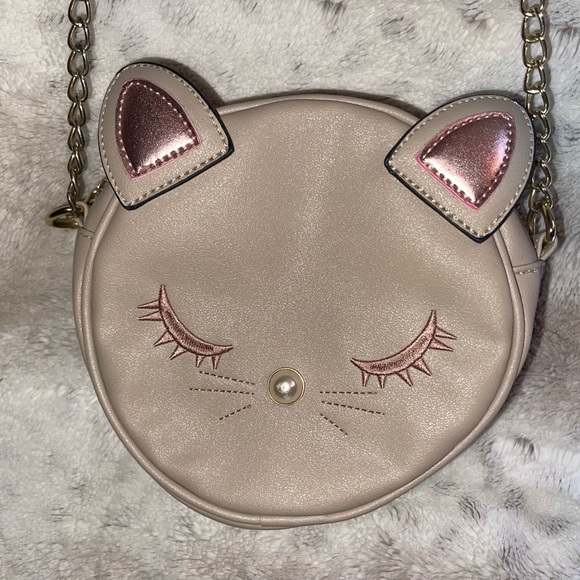 Bags | Small Cat Purse Grey | Poshmark